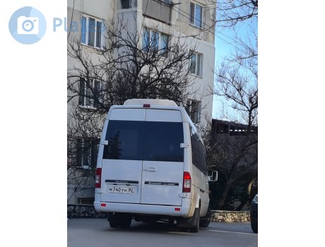 м740ун82, Mercedes-Benz Sprinter (Republic of Crimea) License plate Russia