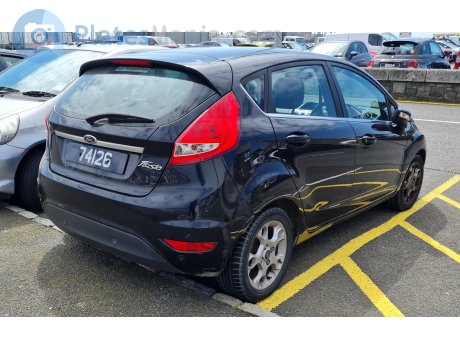 74126, Ford Fiesta , License plate of Guernsey