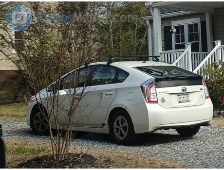VTI 537, Toyota Prius (South Carolina) License plate of the USA