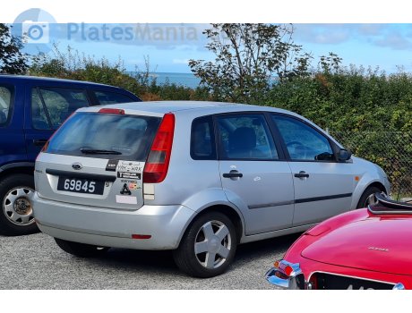 69845, Ford Fiesta , License plate of Guernsey