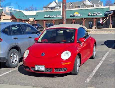 CME2C, Volkswagen Beetle (Colorado) License plate of the USA
