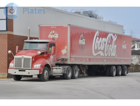 PUV 942, Kenworth T880 (New Brunswick) License plate of Canada