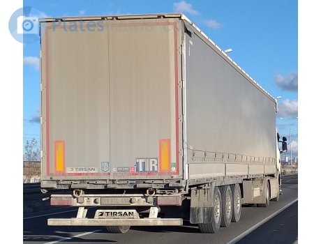 19 ACL 454, Tirsan (Çorum) License plate of Turkey