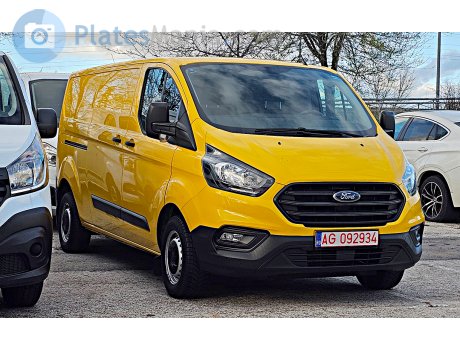 AG 092934, Ford Transit Custom (Argeş County) License plate of Romania