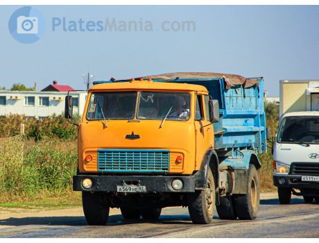 а569не82, MAZ 500 (Republic of Crimea) License plate Russia