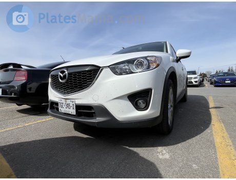 TGC-345-A, Mazda CX-5 (Nuevo León) License plate of Mexico