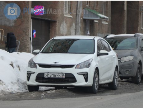 х131ву763, Kia Rio (Samara Oblast) License plate Russia