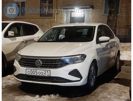 о005оо21, Volkswagen Polo (Chuvash Republic) License plate Russia