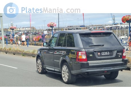 12253, Land Rover Range Rover Sport , License plate of Guernsey