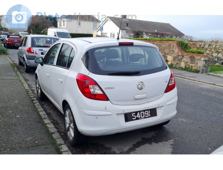 54091, Vauxhall Corsa , License plate of Guernsey