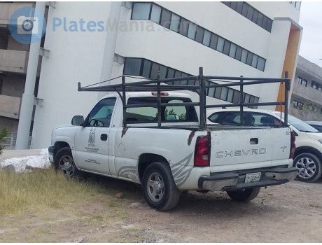TP-2235-F, Chevrolet Silverado (San Luis Potosí) License plate of Mexico