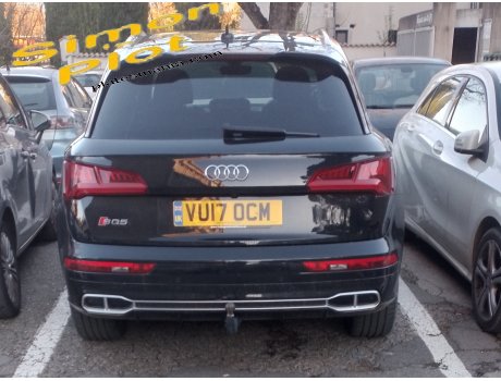 VU17 OCM, Audi SQ5 (Worcester) License plate of the United Kingdom