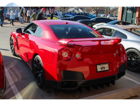 -WMW-, Nissan GT-R (Oklahoma) License plate of the USA