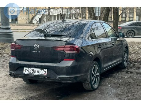 т428ка774, Volkswagen Polo (Chelyabinsk Oblast) License plate Russia