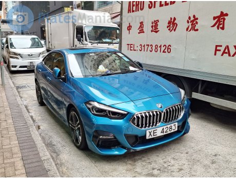 XE 4283, BMW 2 Series , License plate of Hong Kong