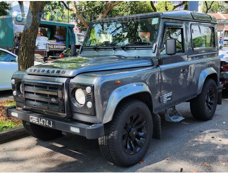 GBE 1474 J, Land Rover Defender , License plate of Singapore