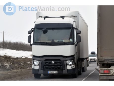 27 ALE 518, Renault Trucks T (Gaziantep) License plate of Turkey