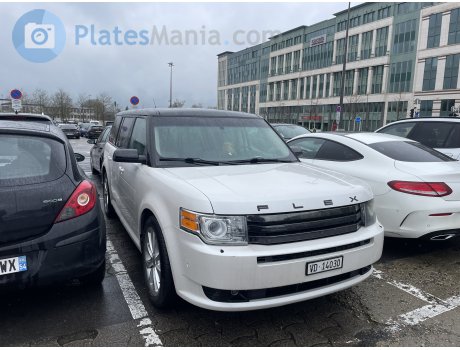 VD 14030, Ford Flex (Vaud) License plate of Switzerland