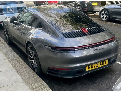 RK72 ADV, Porsche 911 (Reading) License plate of the United Kingdom