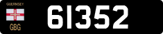 61352, Toyota RAV4 , License plate of Guernsey
