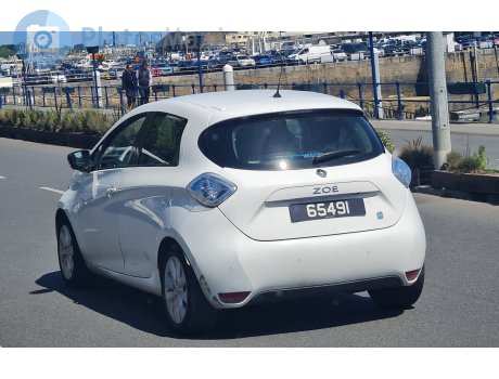 65491, Renault Zoe , License plate of Guernsey