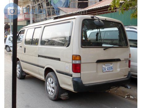 2A-4006, Toyota HiAce (Siem Reap province) License plate of Cambodia