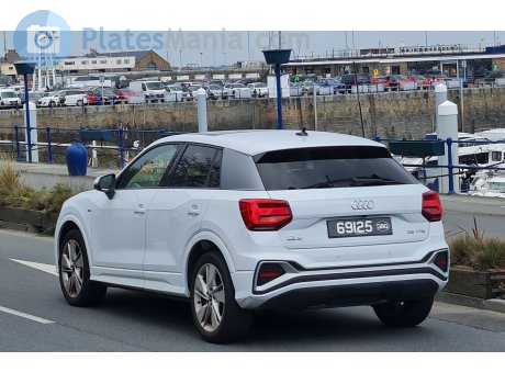 69125, Audi Q2 , License plate of Guernsey