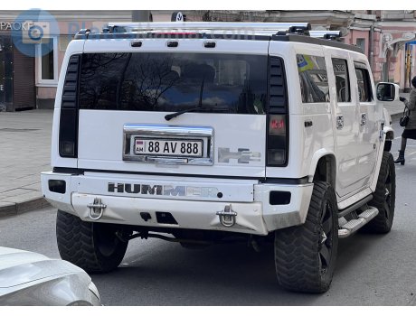 88 AV 888, HUMMER H2 , License plate of Armenia