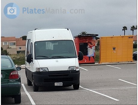 E 5968, FIAT Ducato , License plate of Andorra