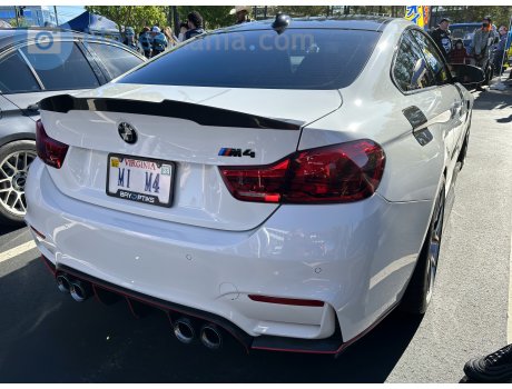 M1 M4, BMW M4 (Virginia) License plate of the USA