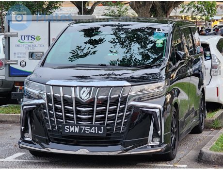 SMW 7541 J, Toyota Alphard , License plate of Singapore
