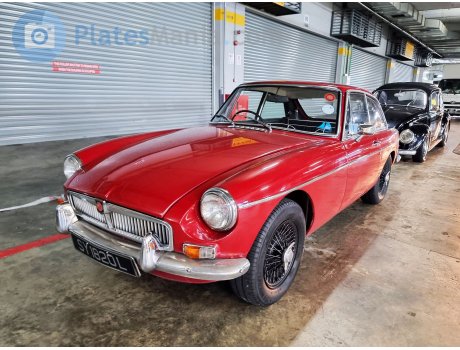 SY 1820 L, MG B , License plate of Singapore