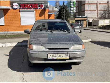 а046ву18, Lada (VAZ) 2115 (Udmurt Republic) License plate Russia