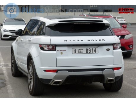 H 8914, Land Rover Range Rover Evoque (Dubai) License plate of the UAE