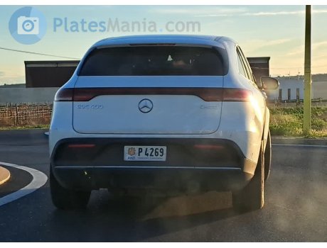 P 4269, Mercedes-Benz EQC , License plate of Andorra