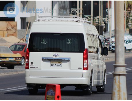 ‎٦٥٤٣‎ ‎ج ف ق‎, Toyota HiAce (Matruh Governorate) License plate of Egypt
