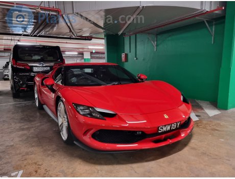 SMW 19 Y, Ferrari 296 , License plate of Singapore