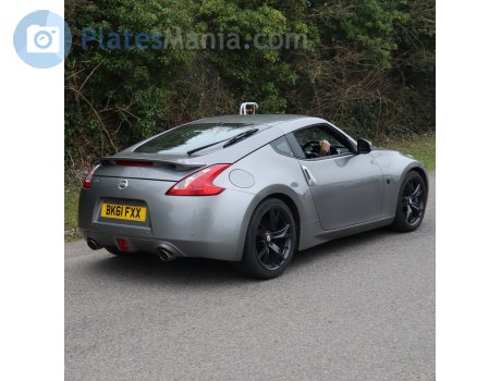 BK61 FXX, Nissan 370Z (Birmingham) License plate of the United Kingdom