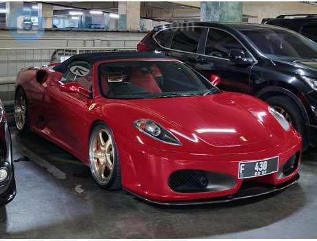 F 430, Ferrari F430 (West Java (Bogor, Sukabumi)) License plate of ...