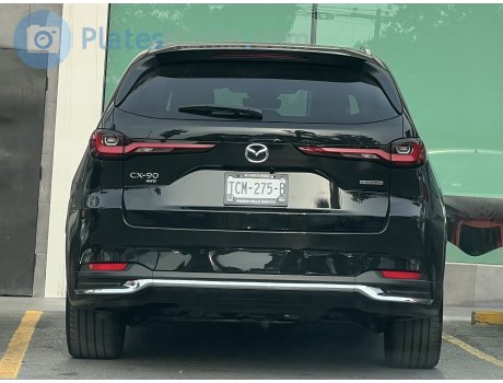 TCM-275-B, Mazda CX-90 (Nuevo León) License plate of Mexico