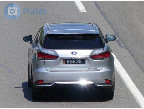 66635, Lexus RX , License plate of Guernsey