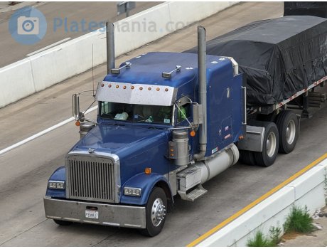 P264637, Freightliner FLD (Louisiana) License plate of the USA