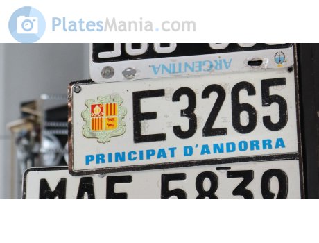 License plates of Andorra
