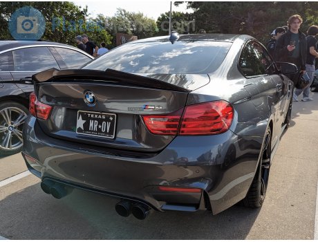 MR&OV, BMW M4 (Texas) License plate of the USA