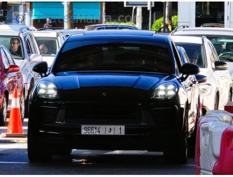98661|‎و|‎1, Porsche Macan (Rabat Prefecture) License plate of Morocco