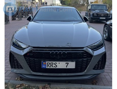 RRS 7, Audi RS7 , License plate of Moldova