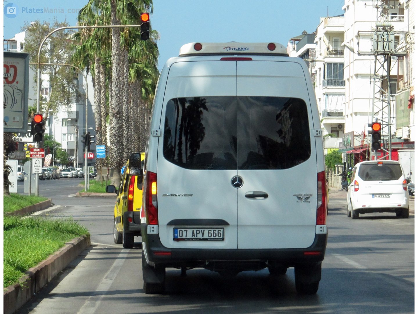"07 APV 666" photos Mercedes-Benz Sprinter. Turkey