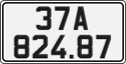 37A-824.87, VinFast Fadil (Nghệ An Province) License plate of Vietnam