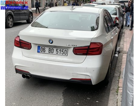 06 BD 5150, BMW 3 Series (Ankara) License plate of Turkey