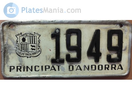 License plates of Andorra
